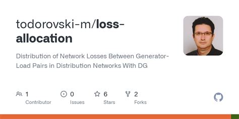 github todorovski m loss allocation distribution of network losses between generator load