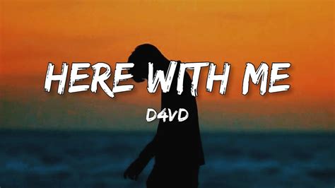 D4vd Here With Me Lyrics YouTube
