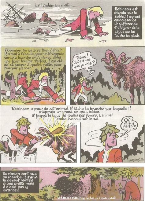 La Bande dessinée Robinson Crusoé