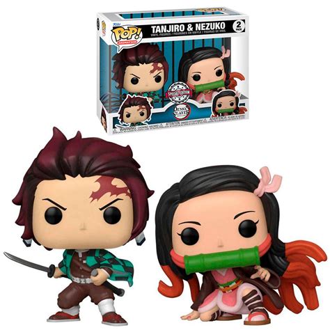Funko Pop Pack 2 Tanjiro E Nezuko Kamado Demon Slayer Kimetsu No Yaiba Funko Toyshow Tudo