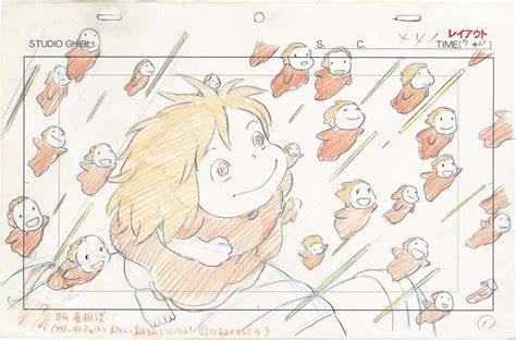 Ponyo On The Cliff By The Sea Concept Art Studio Ghibli Photo