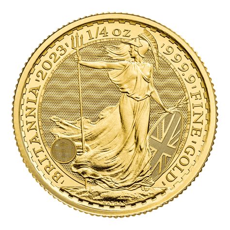 Britannia 2023 1 4 Oz Gold Bullion Coin The Royal Mint