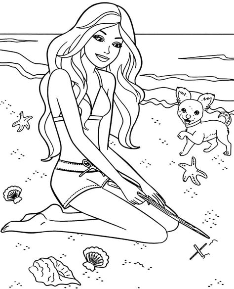 M Larbild Barbie Gratis Skiv Ut Gratis P Malarbilder Se