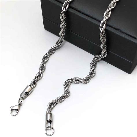 Corrente masculina cordão baiano 5mm aço inox prata 70cm