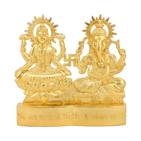 Buy Crafts Of India 3 Inches Laxmi Ganesha Idol Statue Murti For Diwali