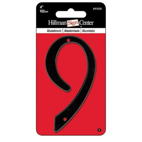 The Hillman Group 4 In Nail On Aluminum Number 9 841634 The Home Depot