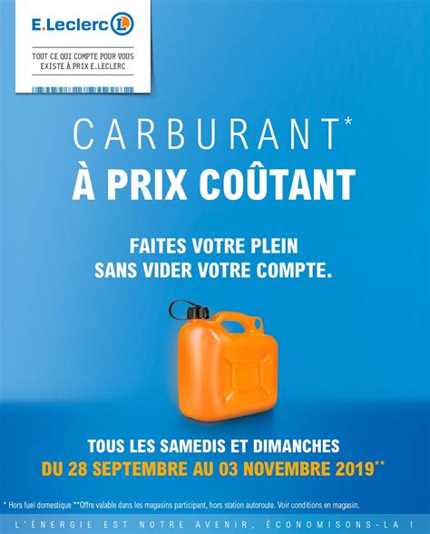 Carburant à prix coûtant Leclerc et Intermarché pensent à vous