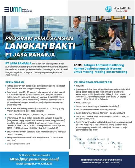 Cek Info Lowongan Kerja Bumn Jasa Raharja Juni Terbaru