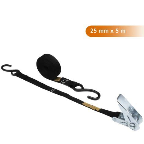 Lot De Sangles D Arrimage Cliquet Et Crochets S Mm X M