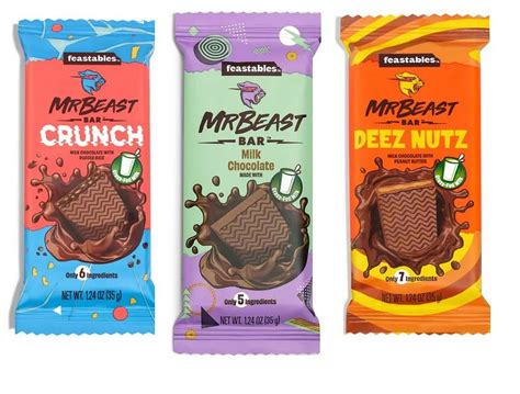 Feastables Mr Beast Milk Chocolate Deez Nutz Peanut Butter Milk