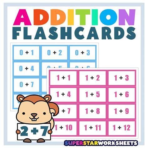 Addition Flashcards Superstar Worksheets Worksheets Library