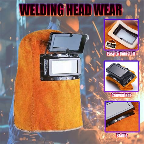 Welding Shield Cowhide Head Wear Welding Helmet Mask Welding Head