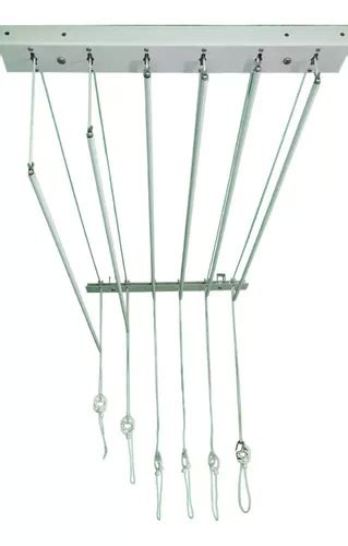 Varal Exclusivo De Teto 8 X 140 Cm Varetas Individuais Parcelamento