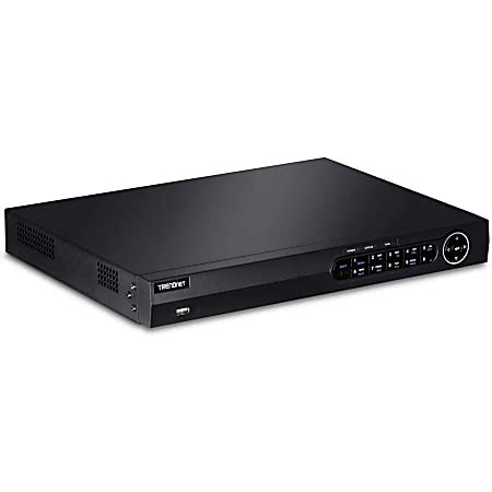 TRENDnet 16 Channel H 264H 265 PoE NVR 1080p HD Up To 12TB Storage HDDs