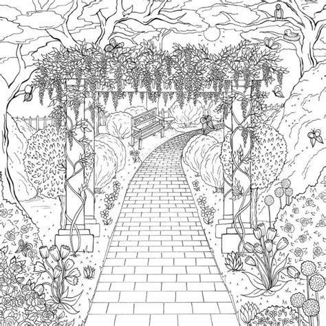 Coloriage Adulte Paysage 60 images à imprimer gratuits