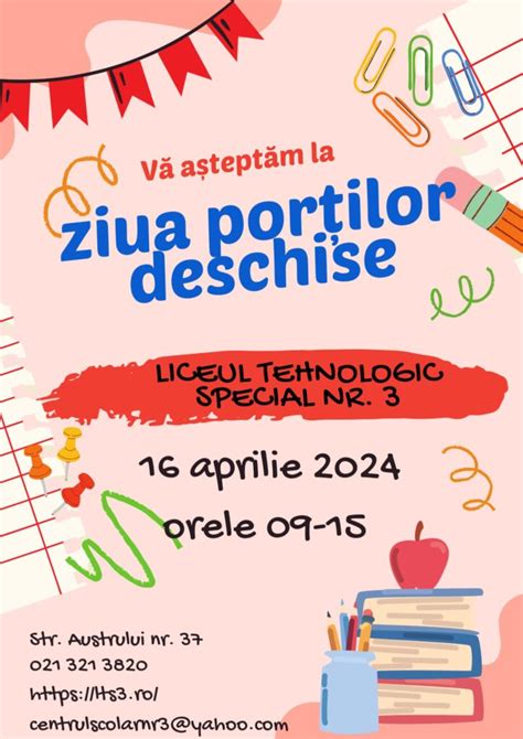 Ziua Portilor Deschise Liceul Tehnologic Special Nr