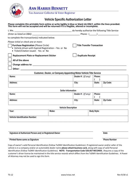 Dmv Letter Of Authorization Fill Online Printable Fillable Blank