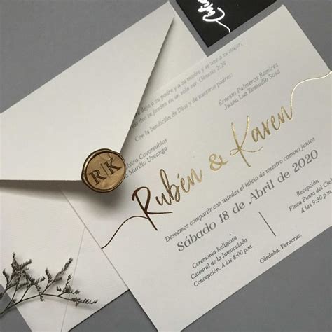 Wedding Luxury Invitation Gold