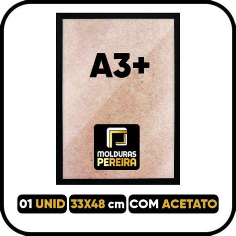 Quadro Moldura 33x48 A3 ACETATO Para Foto 48x33 Cm Shopee Brasil