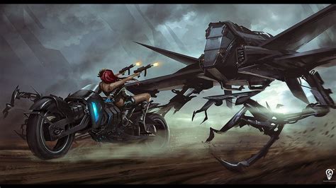 Wallpaper 1920x1080 Px Artwork Fi Futuristic Girl Girls Sci