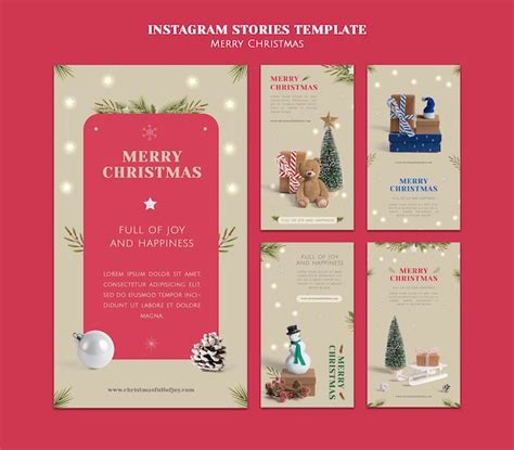 Template Instagram Stories Natal Vetores e Arquivos PSD Grátis para