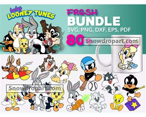 100 Looney Tunes Svg Bundle Looney Tunes Svg Baby Toons Svg