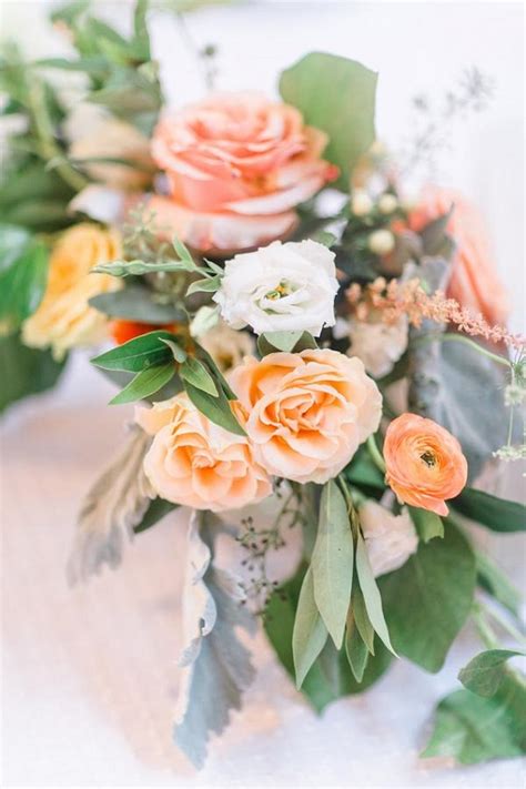 Sage Green Peach And Grey Spring Wedding Color Combos Sage Green