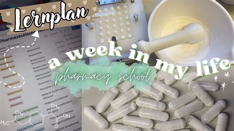 Uni Vlog Pharmazie Lernplan Erstellen Kapselherstellung Youtube