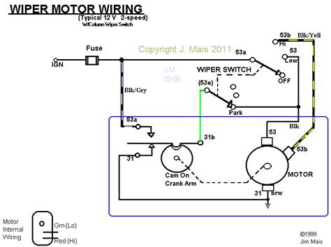 Wiper Motor Wiring Schematic