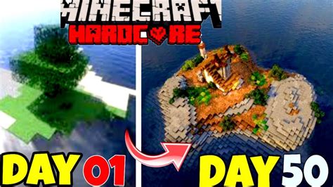 I SEND 100 DAY ON A SURVIVAL ISLAND IN HARDCORE MINECRAFT I SURVIVE