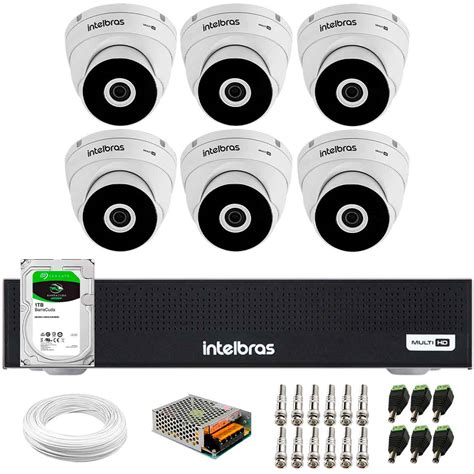 Kit C Meras Intelbras Vhd D Full Hd P Dome Lente Mm Vis O