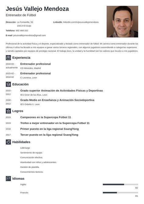 Currículum de Entrenador de Fútbol Guía 2024