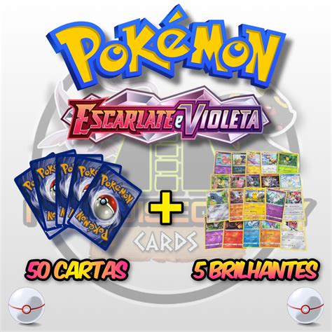 Coleção Pokémon 50 cartas originais Escarlate e Violeta 5
