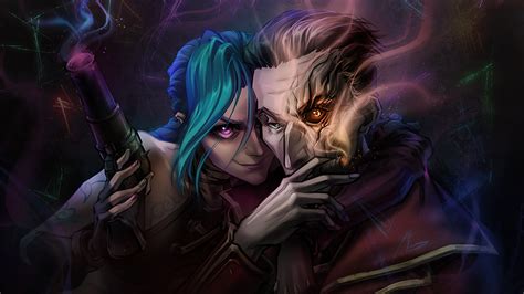 Jinx Silco Arcane Netflix Series Lol Art K Hd Wallpaper Rare