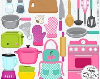 Kawaii Kitchen Clipart Kawaii Cooking Clip Art Cute Kitchen Clipart