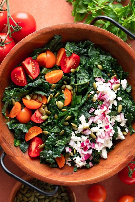 Kale Tomato Salad Peas And Crayons