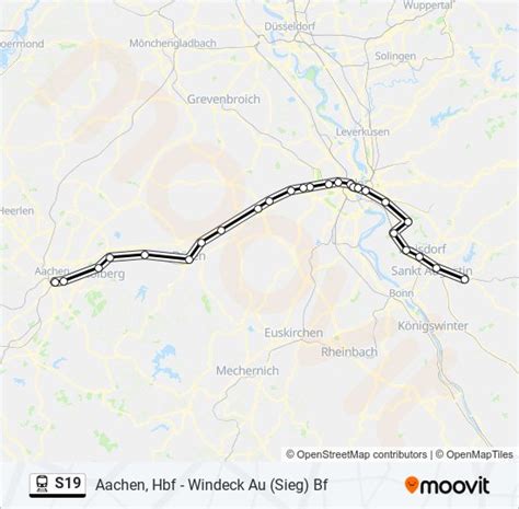 s19 Route Fahrpläne Haltestellen Karten Aachen Hbf Aktualisiert