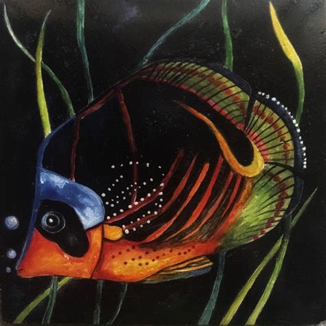 Tropicalfish Tilepaintingbyjean Graphixstudio Jeanhabeck