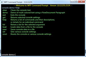 WPF Command Prompt CodeProject