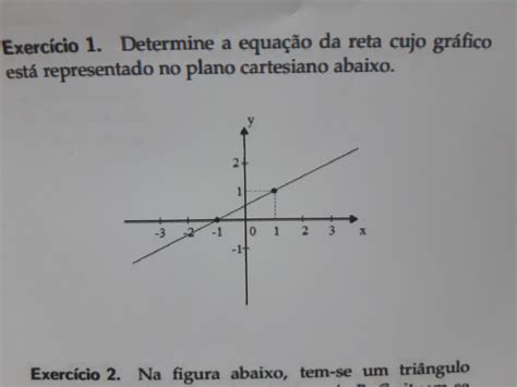 Sistema De Equação No Plano Cartesiano Exercícios