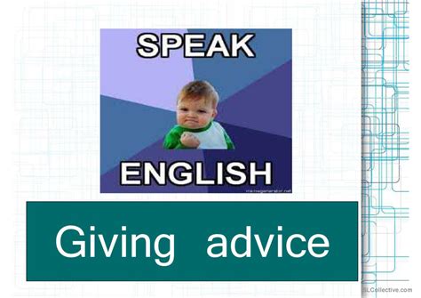 Giving Advice Discussion Starters S English ESL Powerpoints