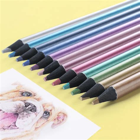 L Pices De Colores Met Licos Para Dibujar Juego De Bocetos L Pices De