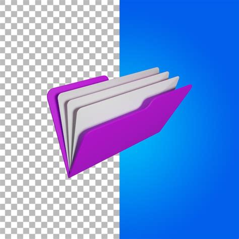 Icono De Carpeta Representaci N D Archivo Psd Premium