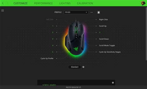 Razer Synapse My Profiles For Basilisk V3 Elias Stassinos