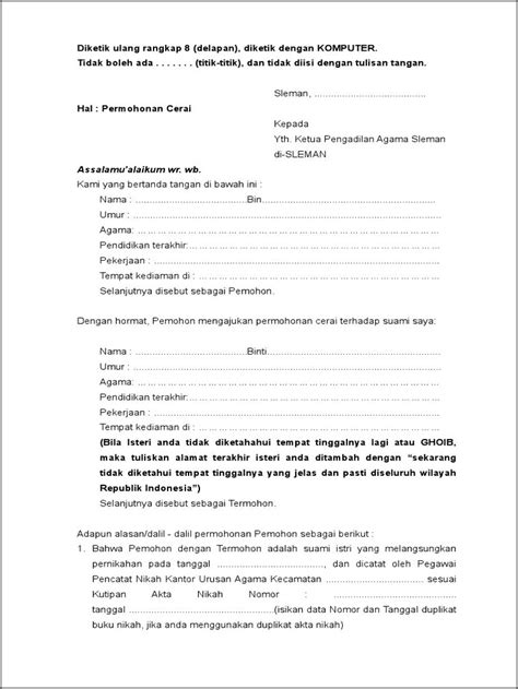 Contoh Surat Keterangan Pisah Dari Rt Surat Keterangan Desain