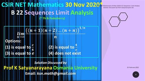 csir net mathematics 30 nov 2020 b22 sequencesanalysis solution discussed by prof k