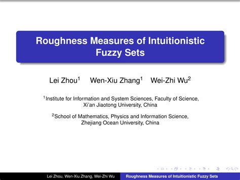 pdf roughness measures of intuitionistic fuzzy sets