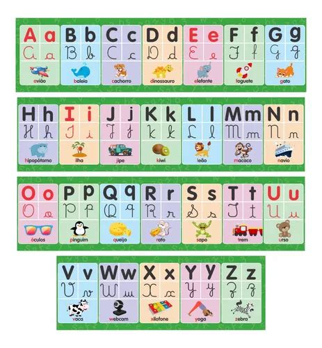 Alfabeto Ilustrado Onomatopeias Alfabeto Ilustrado Para Imprimir Completo