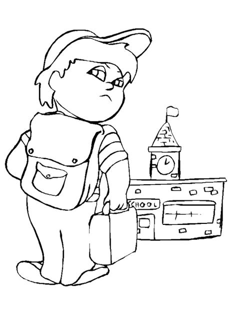 Estudiantes Para Colorear Pintar E Imprimir