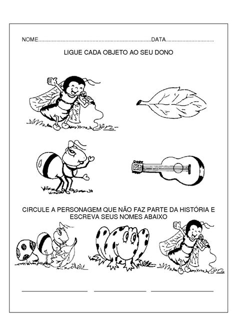 Fabula A Cigarra Ea Formiga Atividades Gameduca